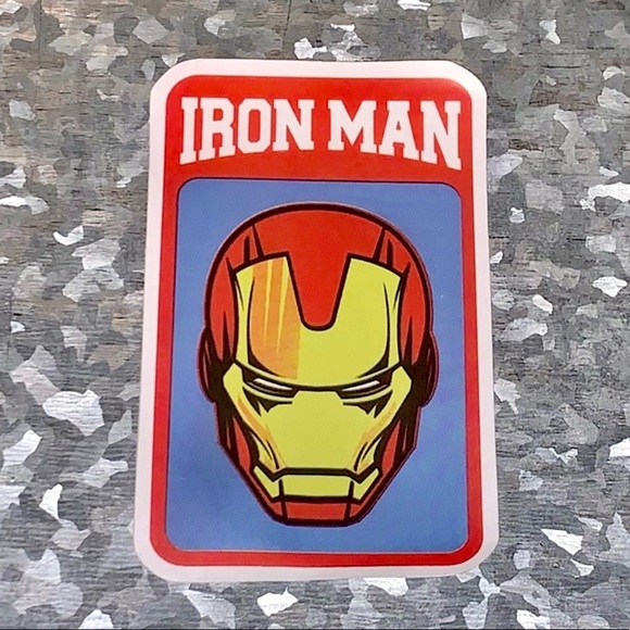 Accessories | Iron Man Vinyl Waterproof Sticker Marvel | Poshmark